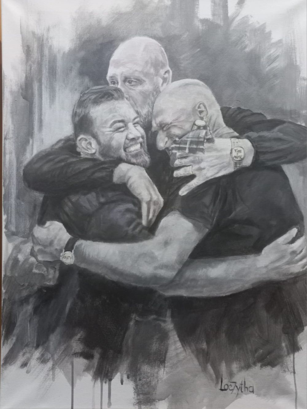 The artist, the evangelist and a picture of 3 brothers in Christ ...