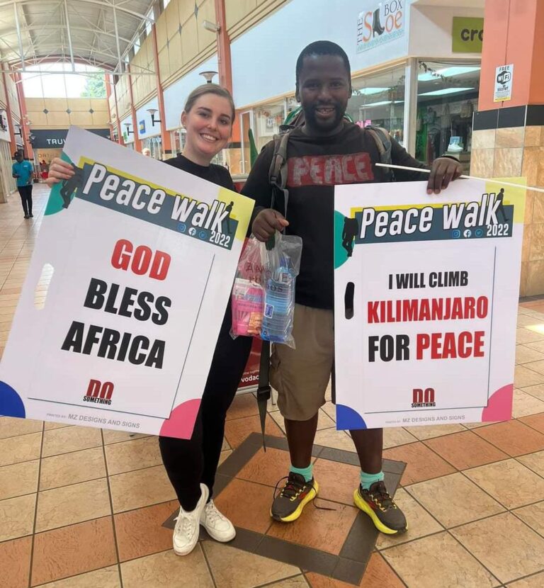 SA 'peace walker' climbing Kilimanjaro to declare God's blessing over ...