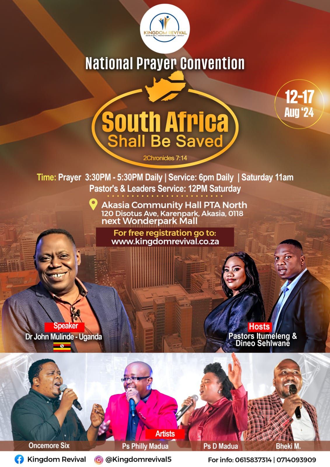 National prayer convention 'SA Shall Be Saved' to be held in Pretoria ...