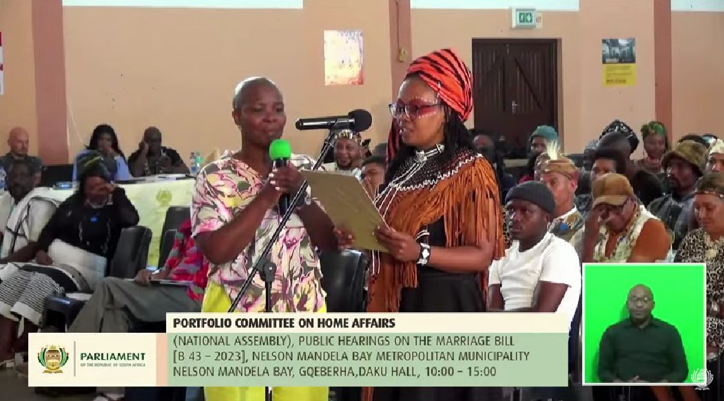 My experience at the Marriage Bill hearing - Afrika Mhlophe ...